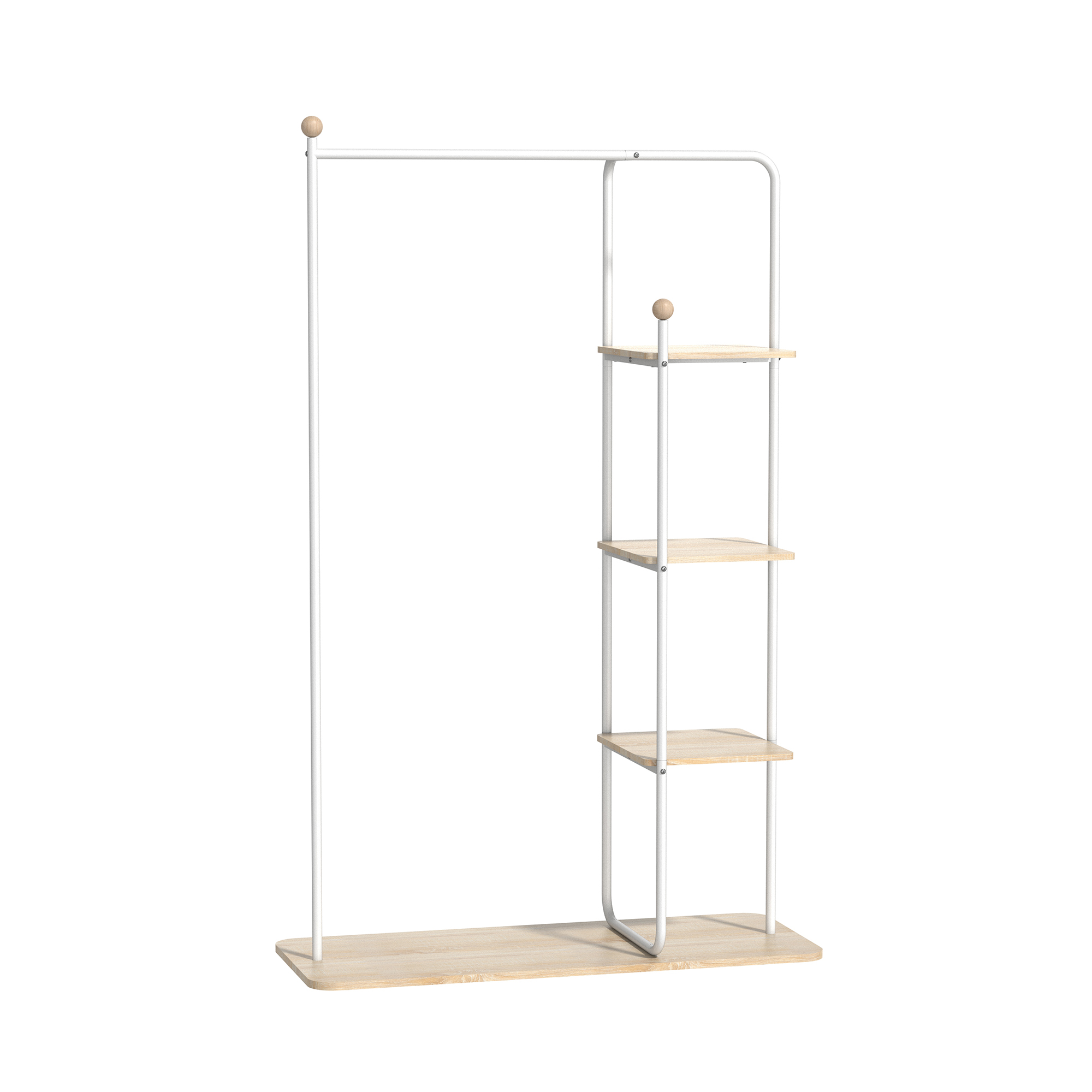 Coat Rack with 4 Shelves,Garment Racks